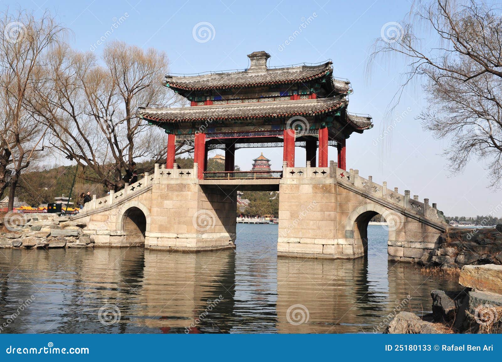 Chinese bridge stock image. Image of cityscape, capital - 25180133