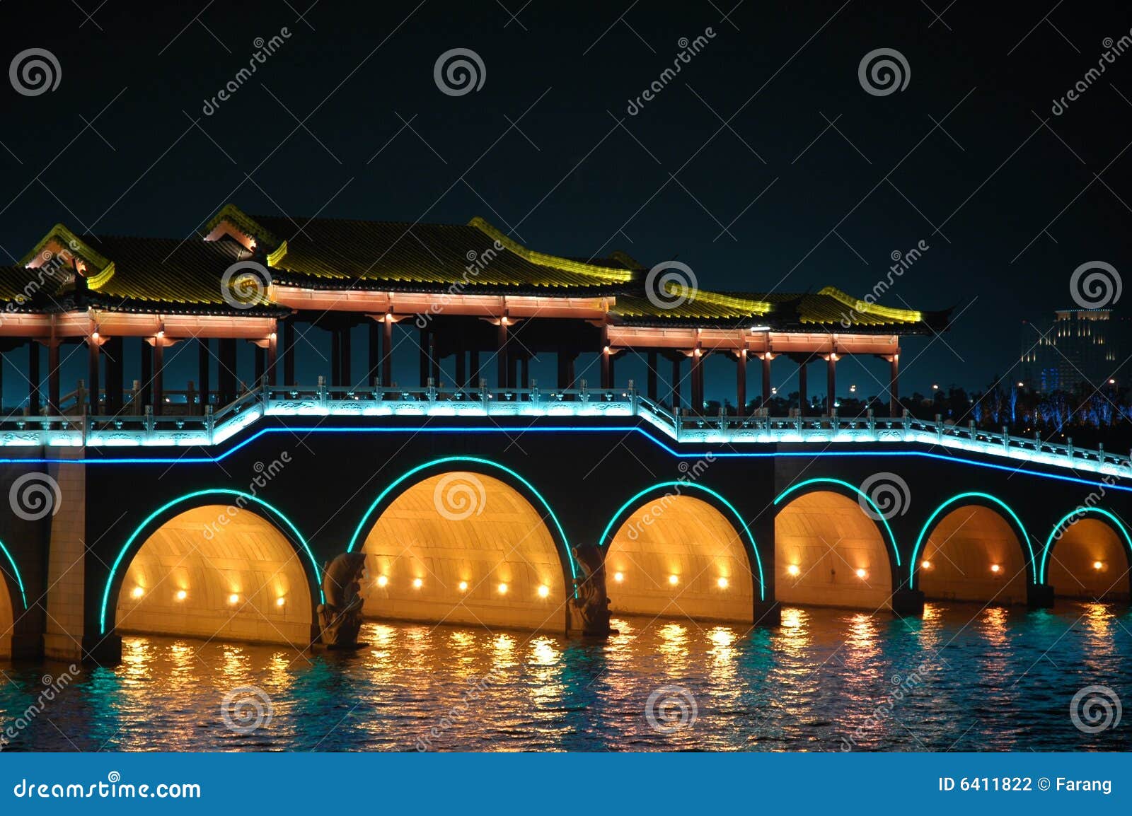 Chinese bridge stock photo. Image of fashioned, china - 6411822