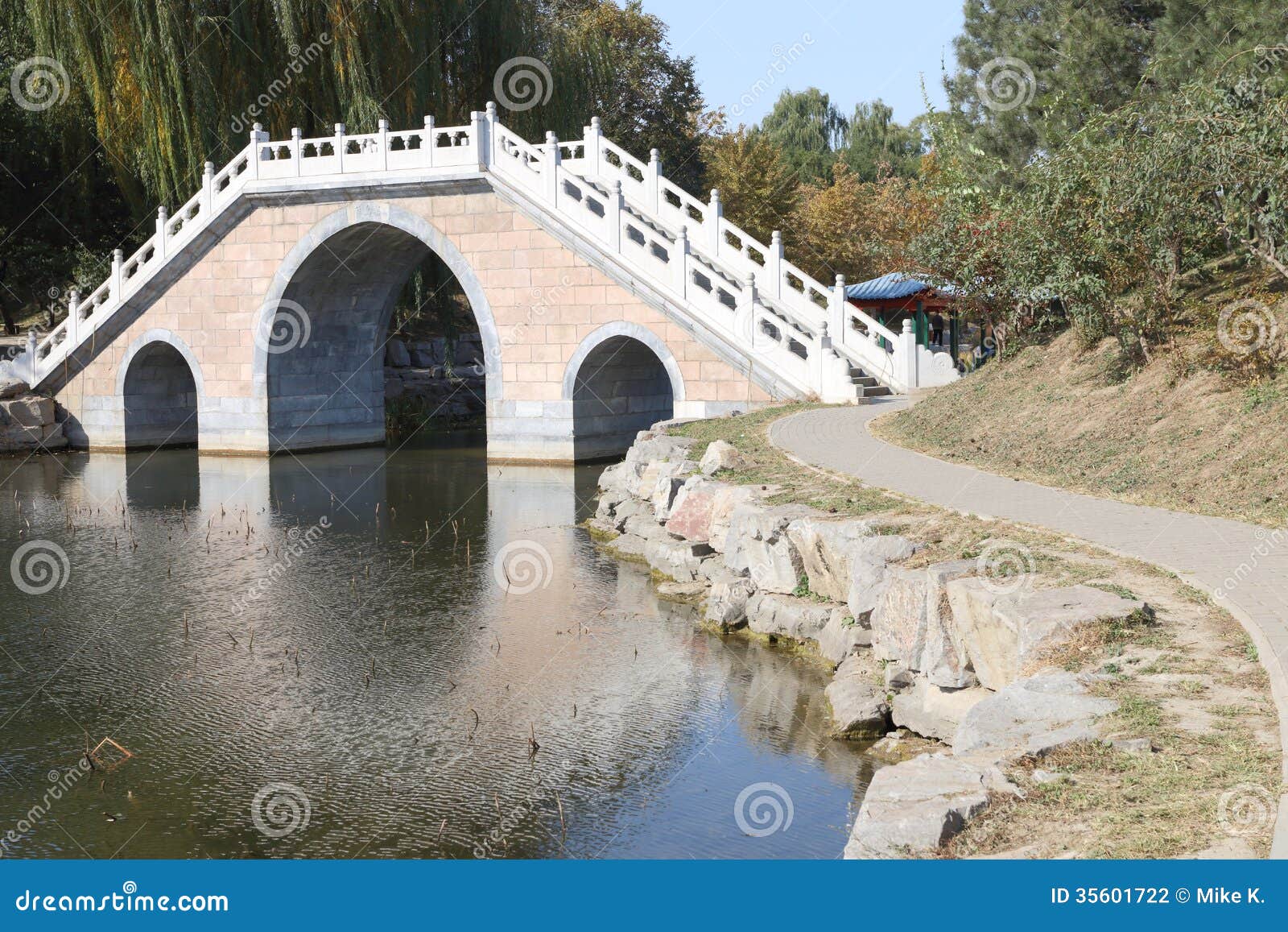 Chinese Bridge stock photo. Image of beautiful, building - 35601722