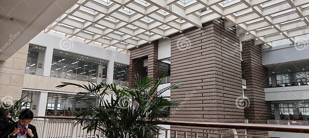 Chinese Brown Library Low Angle Stock Image - Image of chinese, angle ...