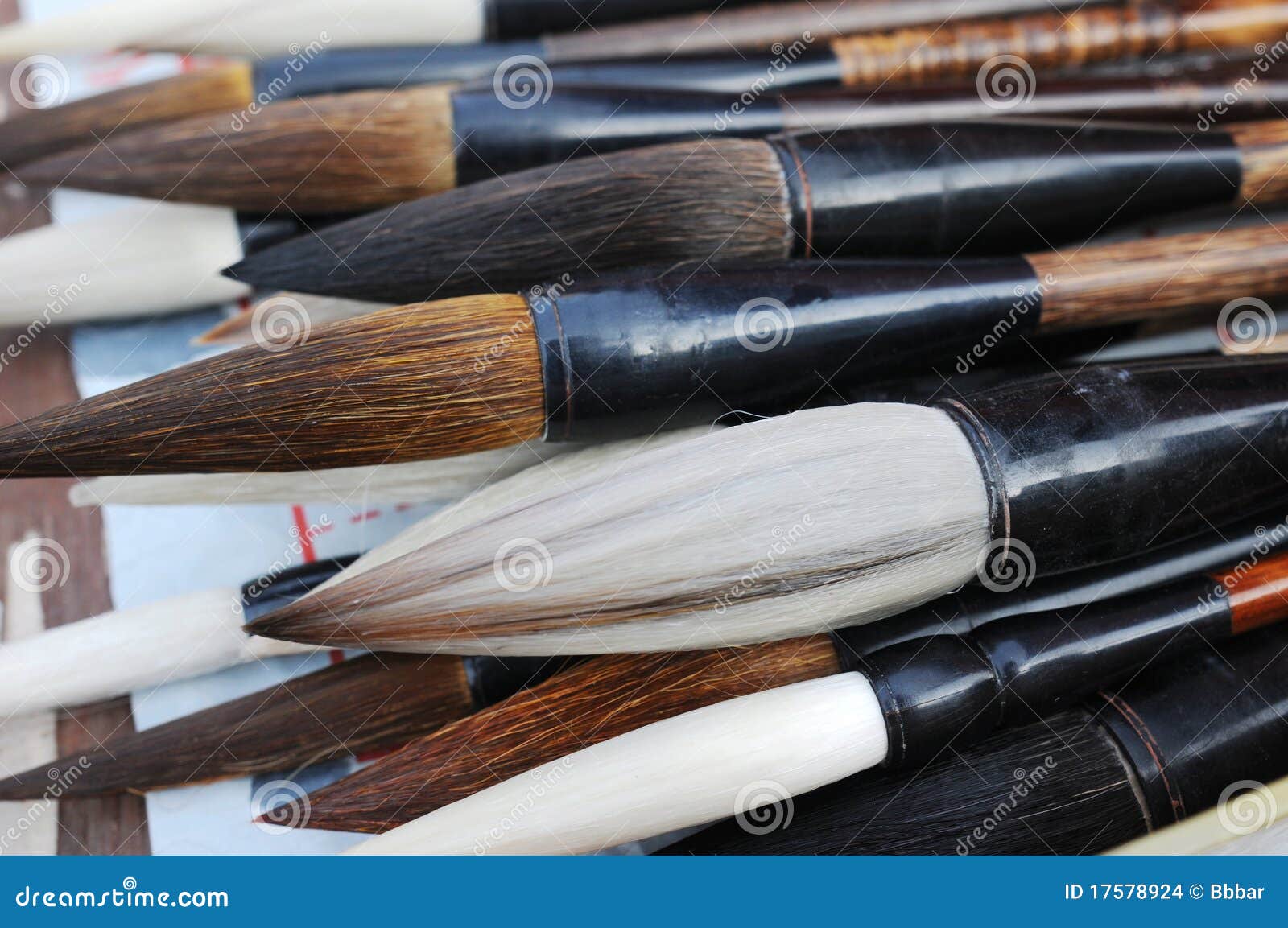 Chinese brush pens stock photo. Image of invention, antique - 17578924