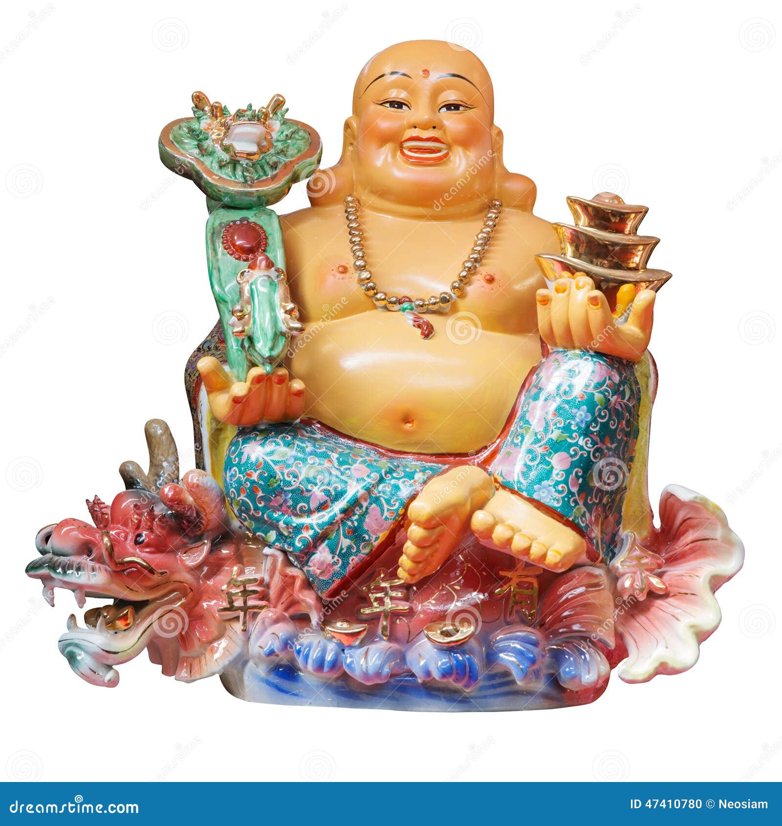Chinese Buddha isolated stock photo. Image of ancient - 47410780