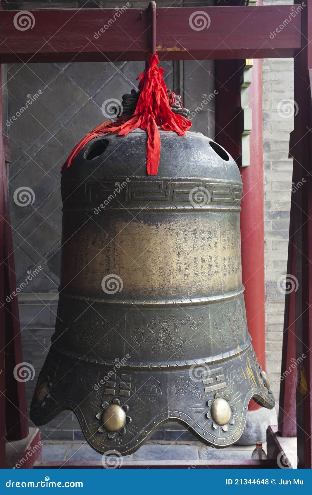 Chinese Buddhist Temple Bell Stock Photo - Image of buddha, buddhism ...