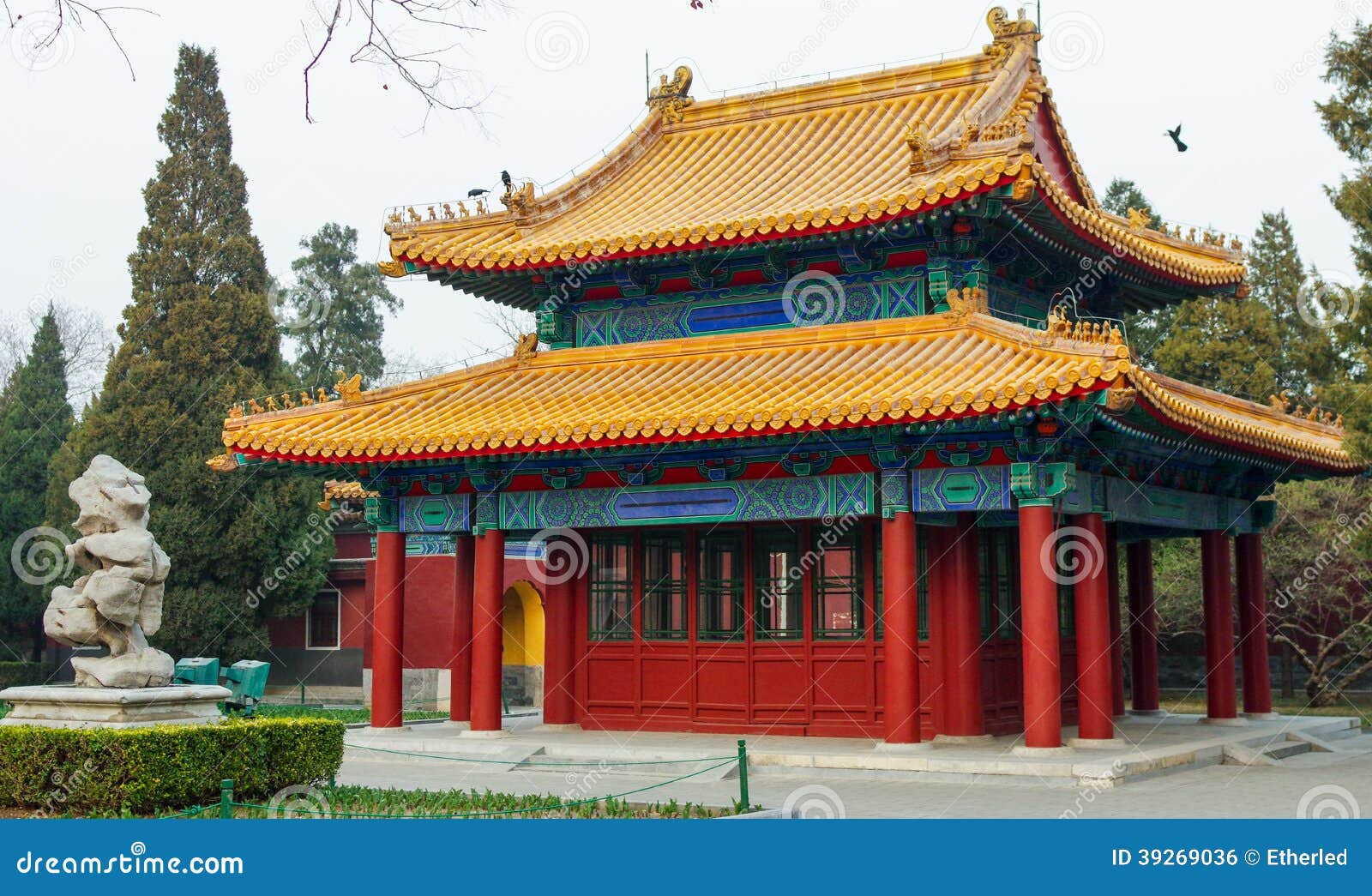 Chinese building stock photo. Image of history, ming - 39269036