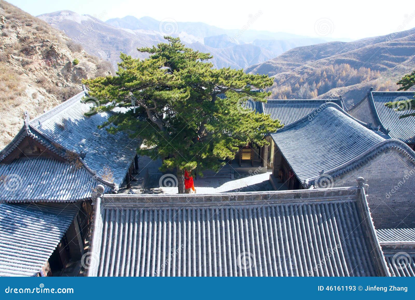Chinese building stock image. Image of trees, residence - 46161193