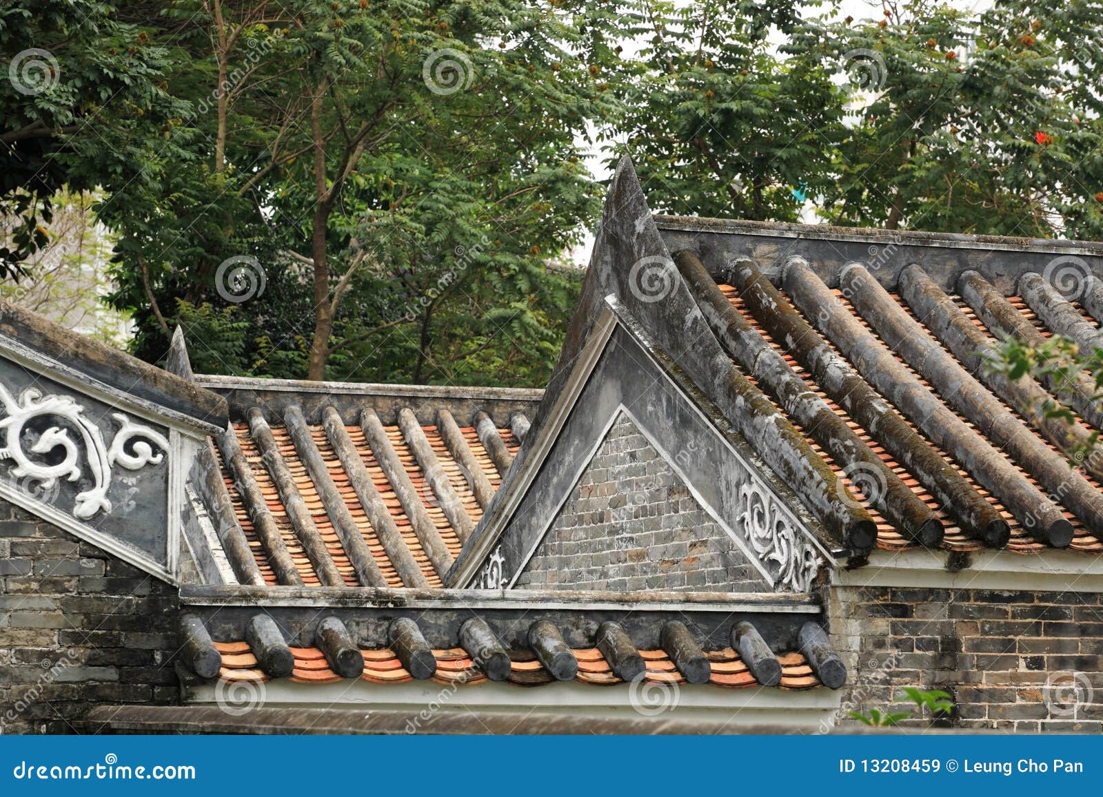 Chinese building roof stock image. Image of architectural - 13208459