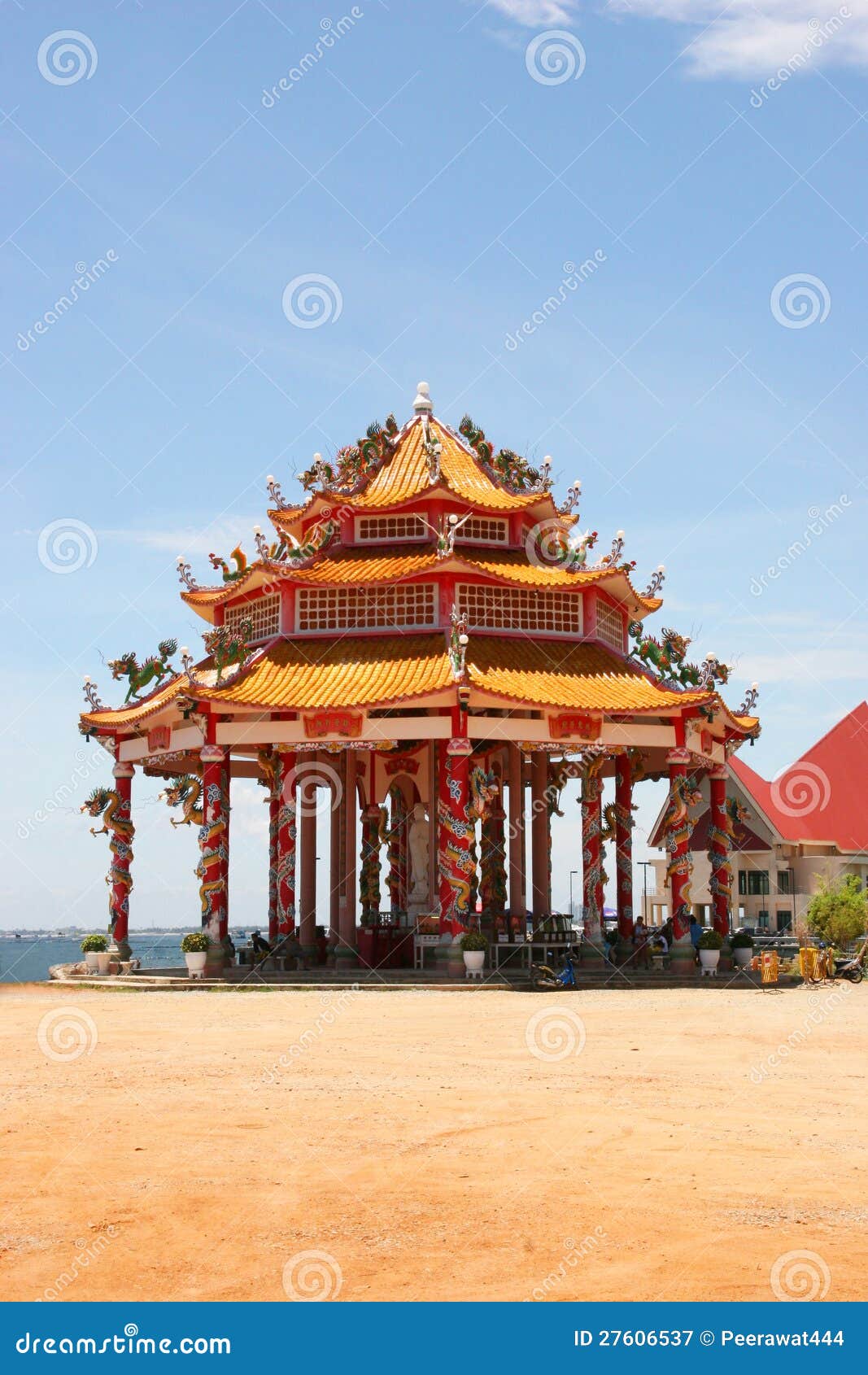 Chinese building style stock image. Image of home, background - 27606537