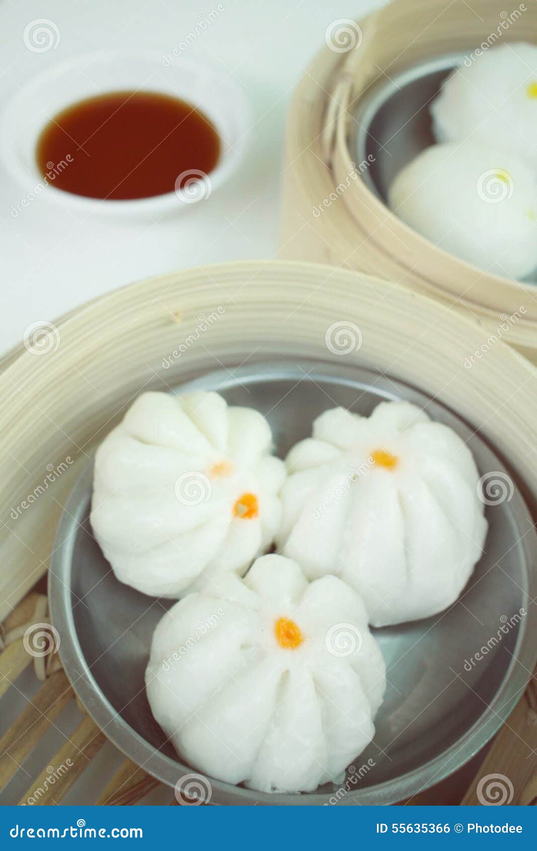 Chinese bun - dim sum stock photo. Image of traditional - 55635366
