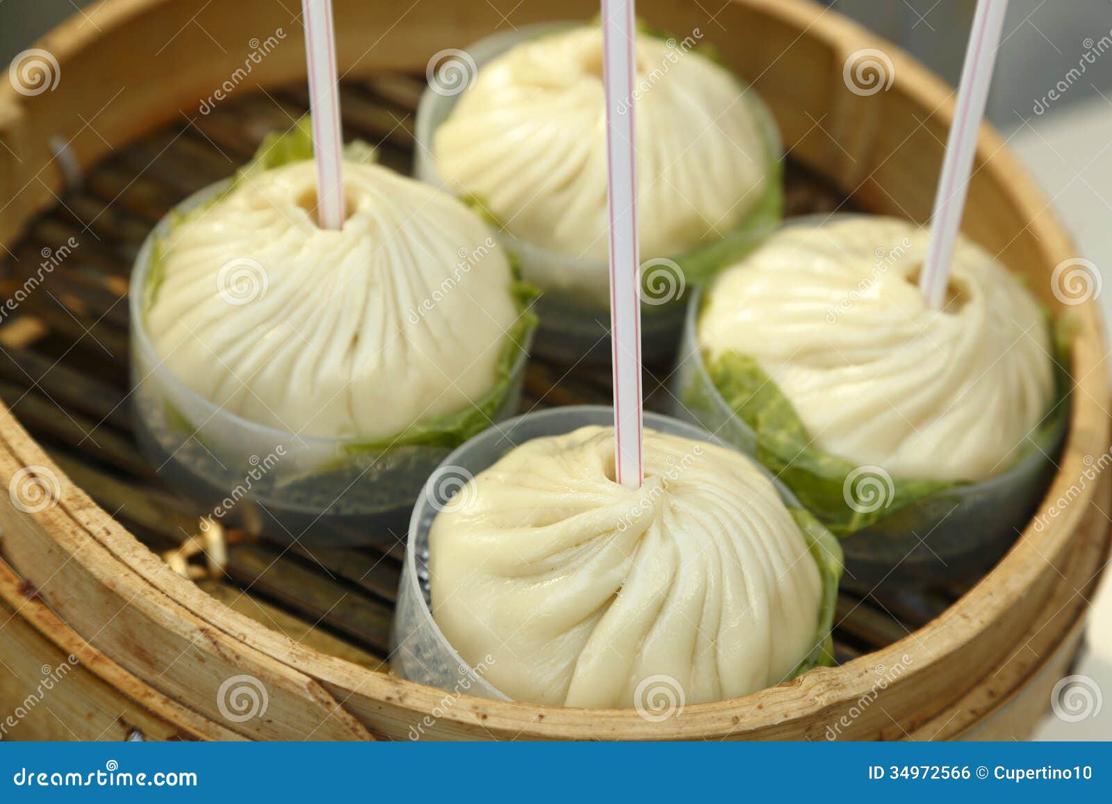 Chinese buns stock photo. Image of pork, meat, bamboo - 34972566
