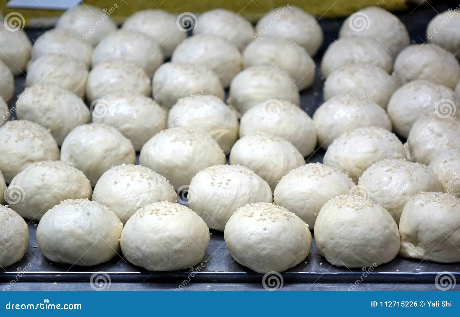 Chinese Buns Ready for Baking Stock Photo - Image of bread, wheat ...