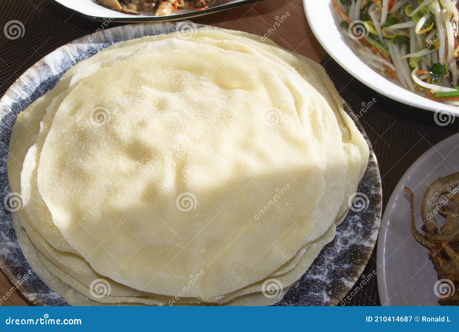 Chinese Burrito Bread Pancake Close Up. Bing Editorial Photography ...