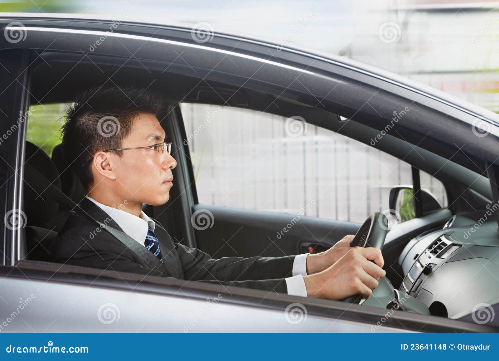 Chinese Businessman Driving Car Stock Photo - Image of businessman ...