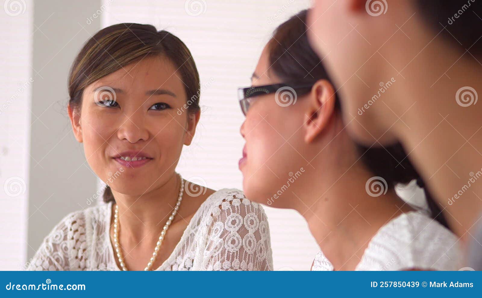 Chinese Businesswomen Talking in the Office Stock Video - Video of ...