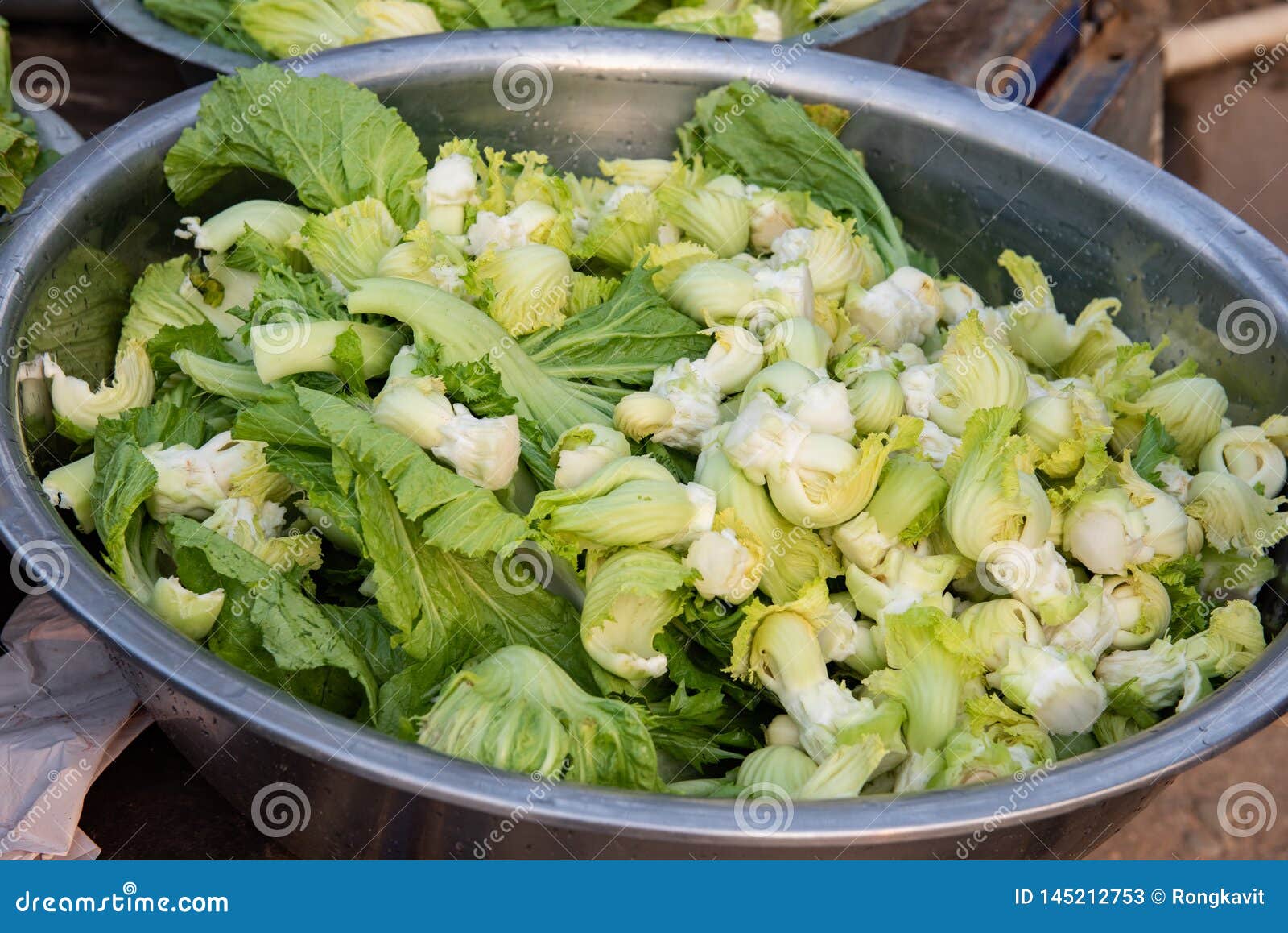 Chinese cabbage in bowl stock image. Image of salad - 145212753
