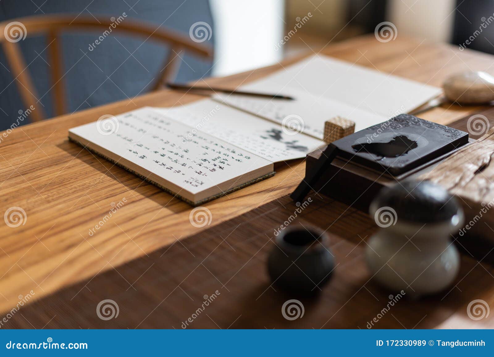 Chinese Calligraphy Zen Concept Stock Image - Image of word, background ...