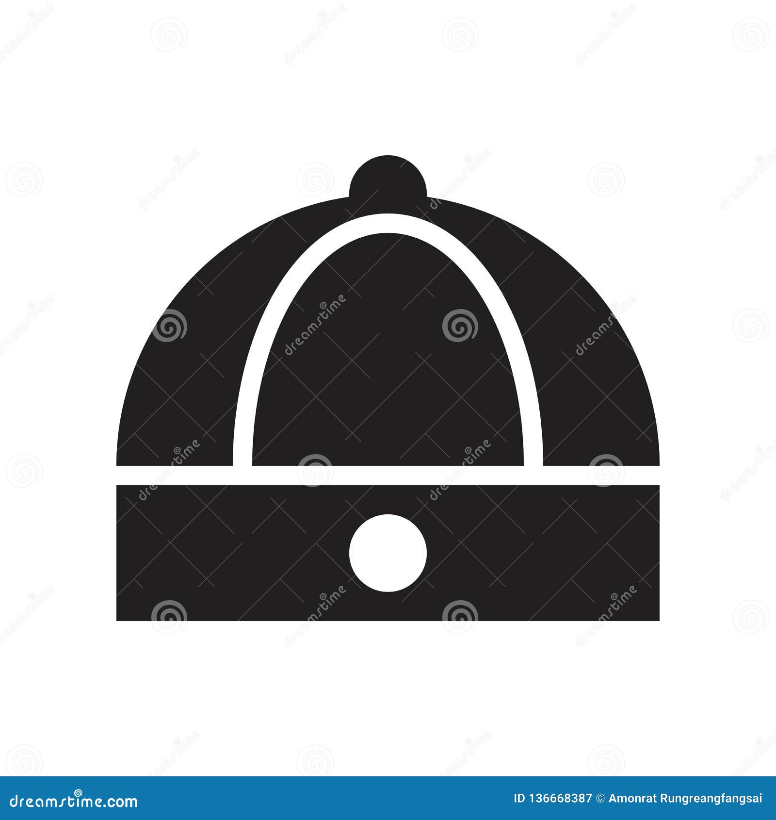 Chinese Cap Vector, Chinese New Year Related Solid Icon Stock Vector ...