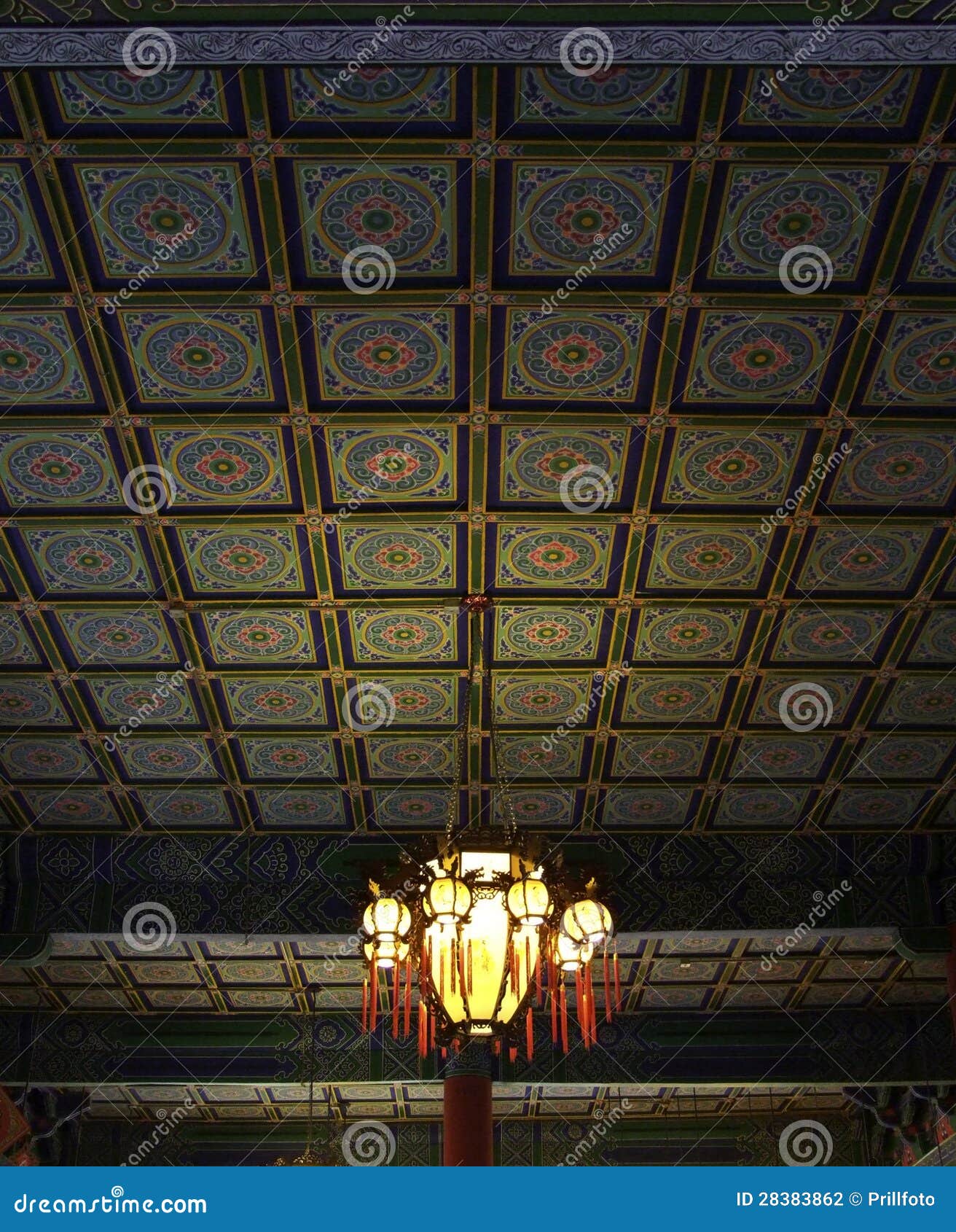 Chinese ceiling and lamp stock photo. Image of luxury - 28383862