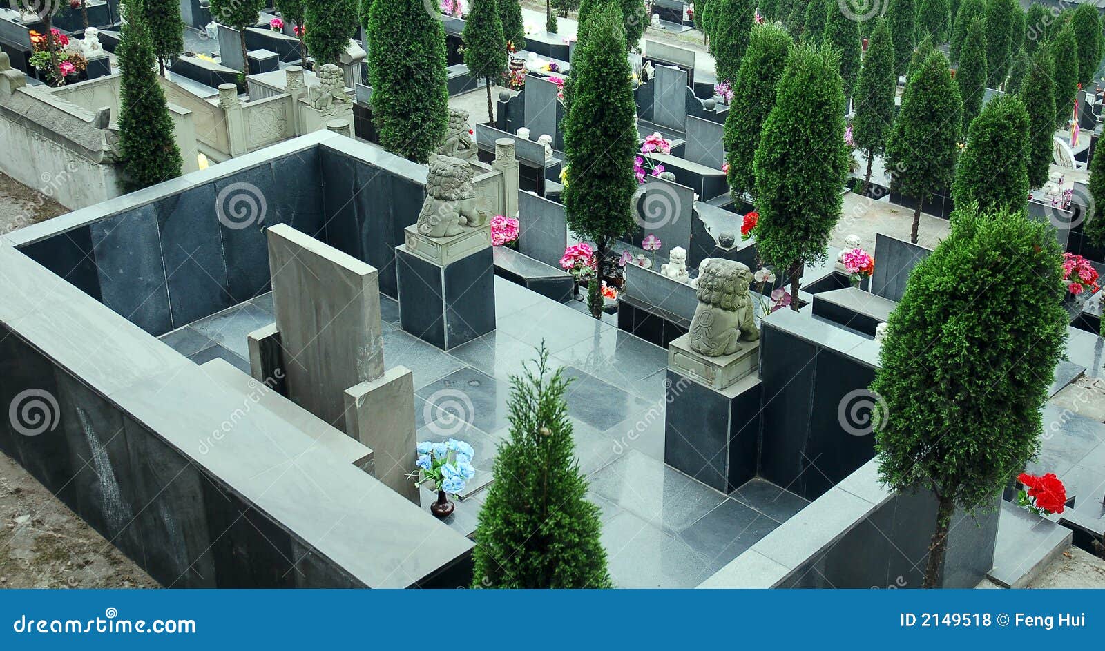 Chinese cemetery stock photo. Image of leafy, graves, religious - 2149518