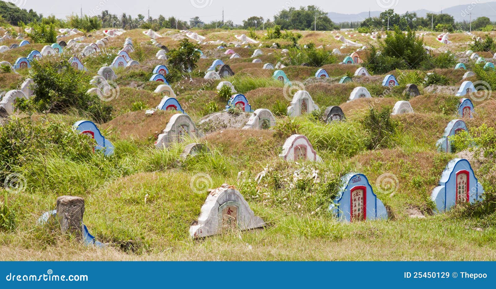 Chinese Cemetery. stock image. Image of religious, asia - 25450129