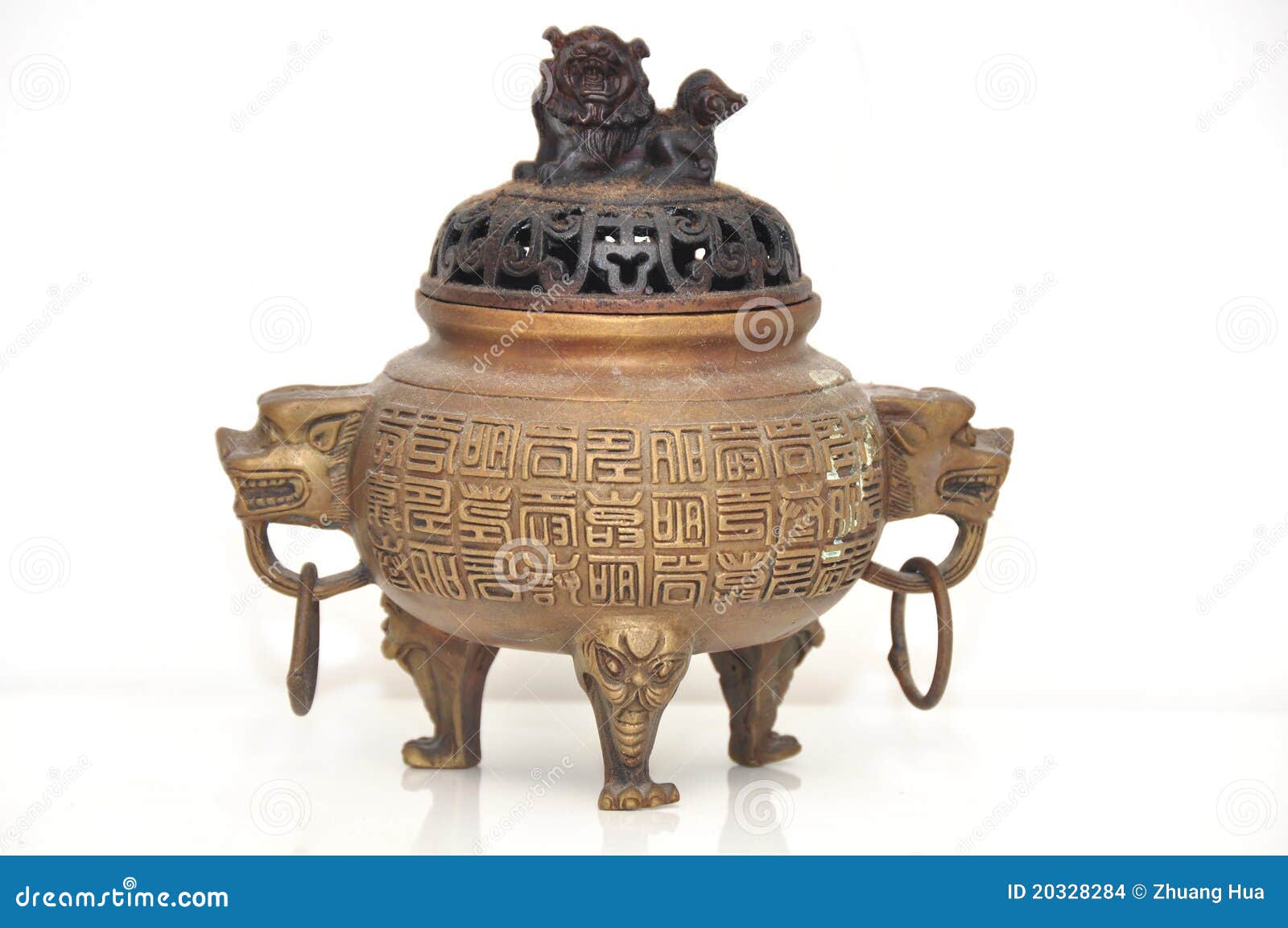 Chinese censer stock photo. Image of burner, metal, jade - 20328284