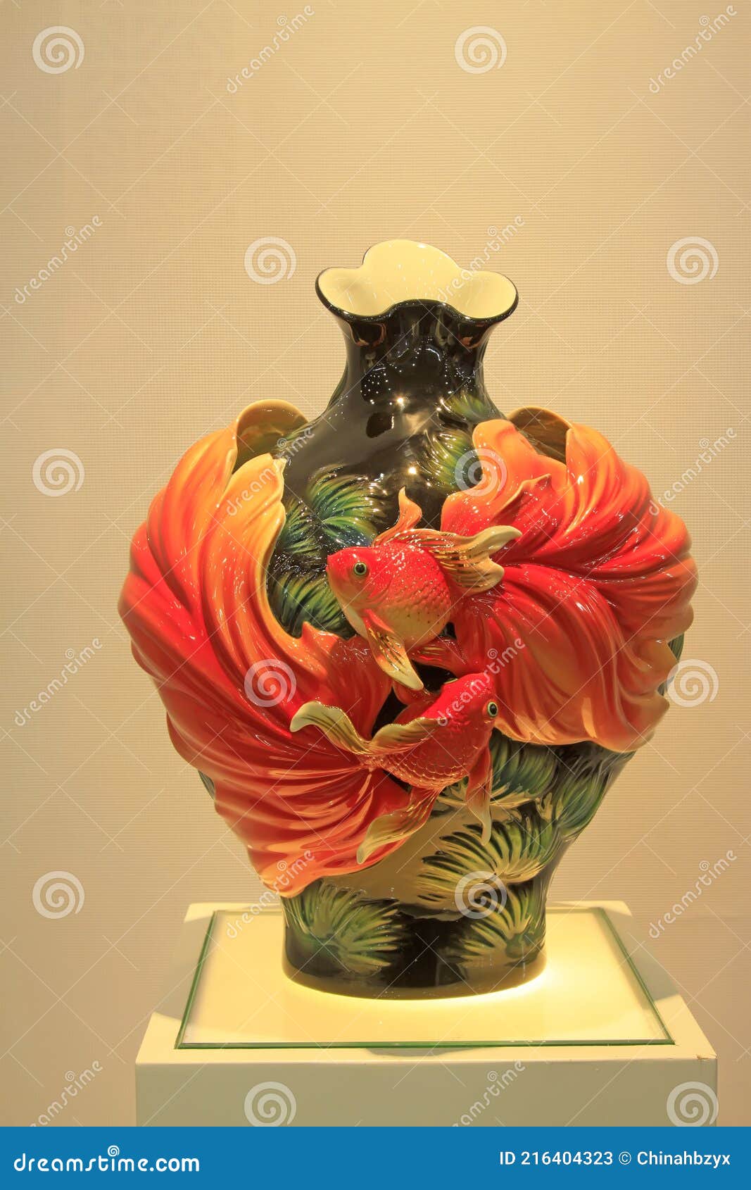 Chinese Ceramic Arts and Crafts Stock Image - Image of objects ...