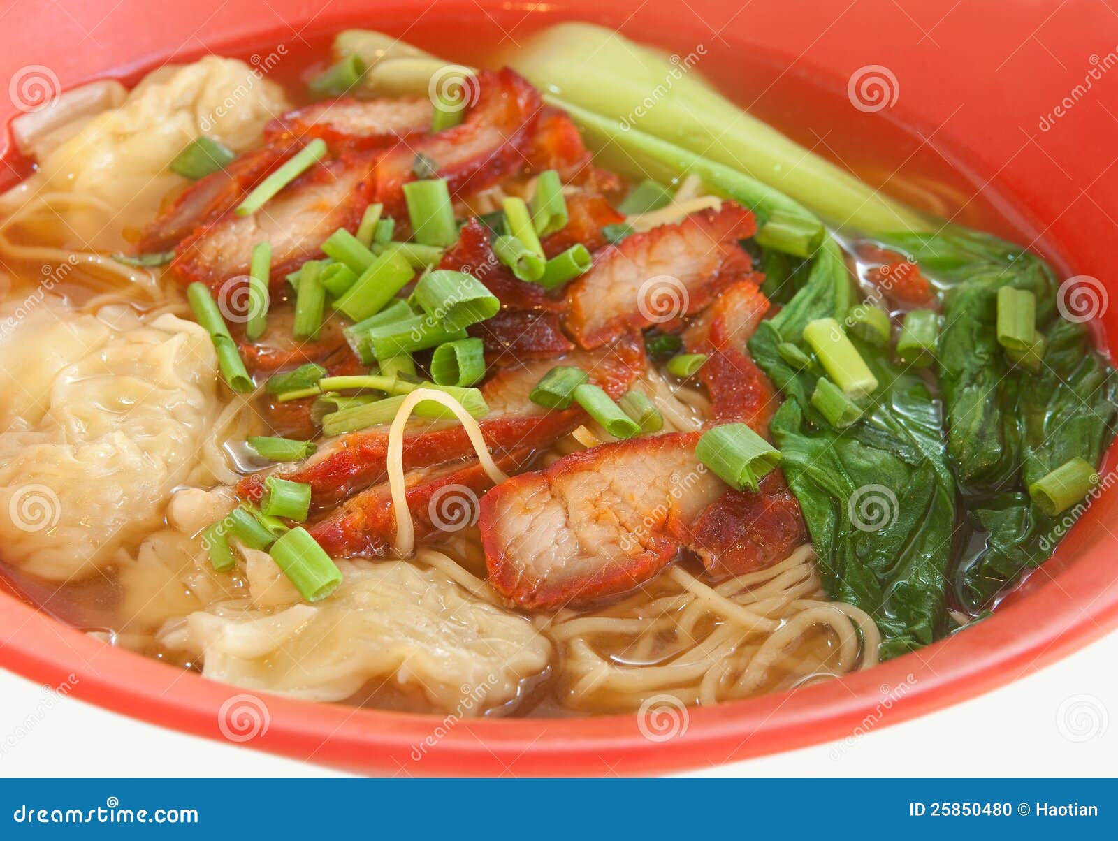Chinese Char Siew Noodle stock photo. Image of cuisine - 25850480