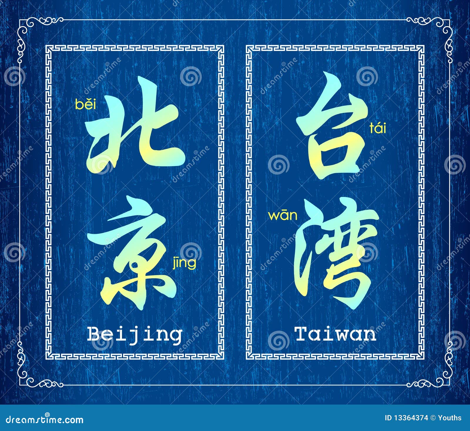 Ren Character Symbol Blue Light Flare Stock Photo | CartoonDealer.com ...