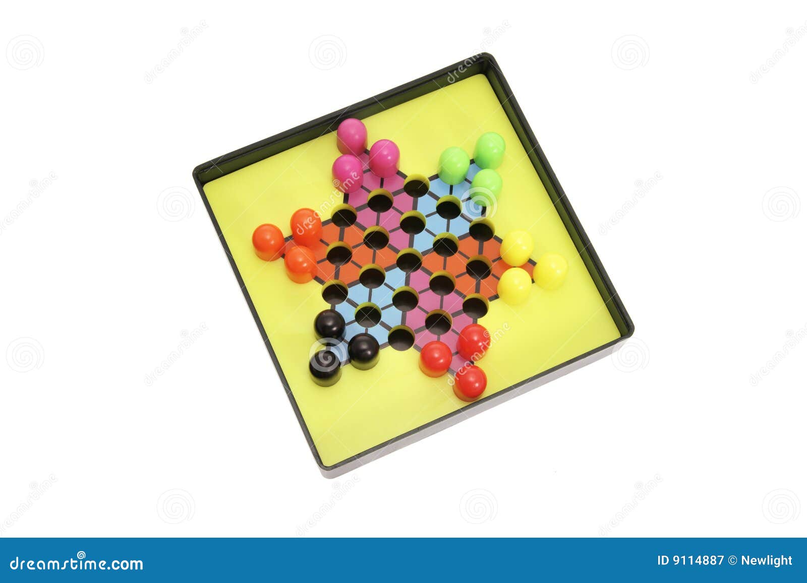 Chinese Checkers stock image. Image of isolated, cutout - 9114887