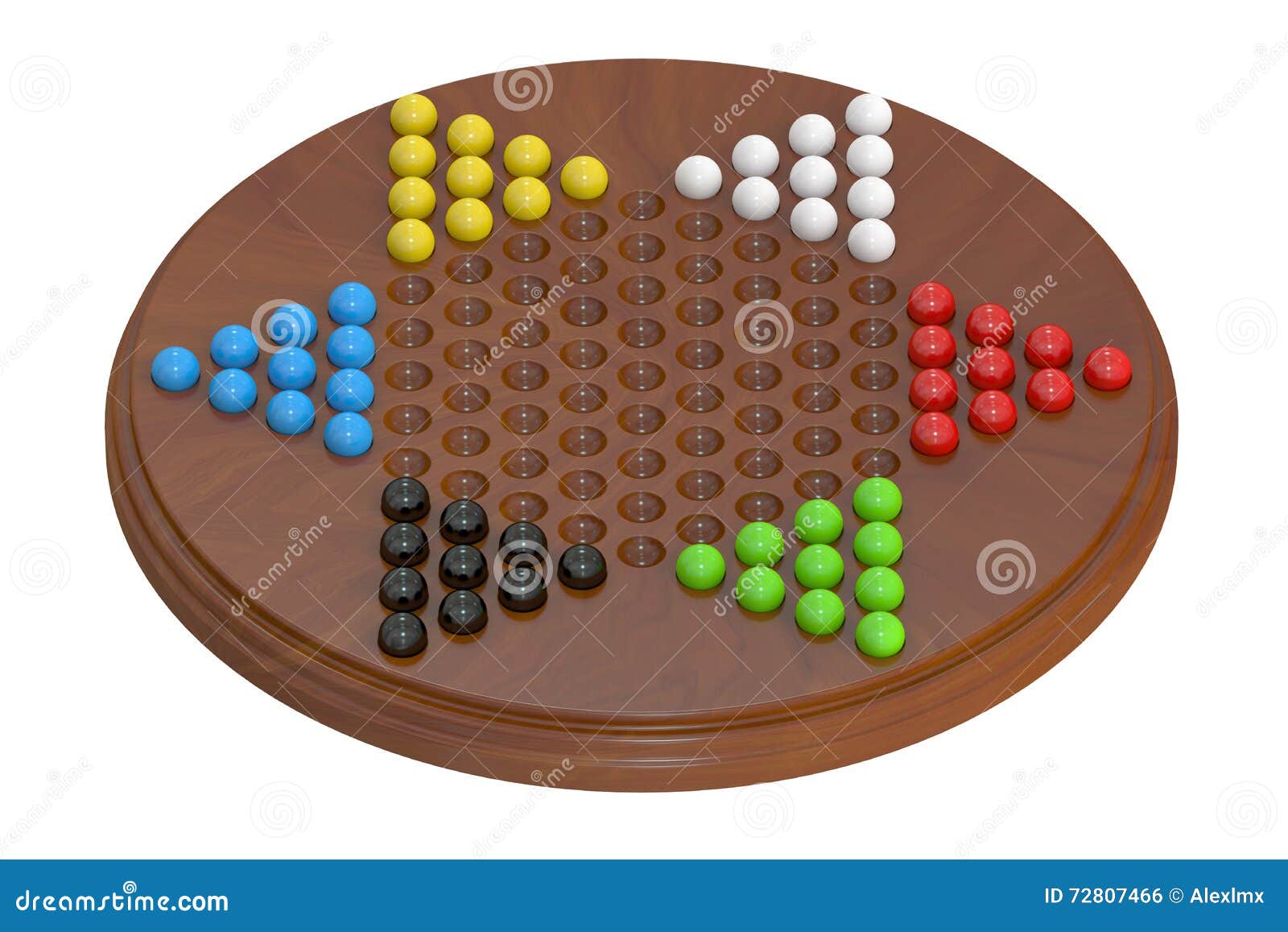 Chinese checkers, 3D stock illustration. Illustration of asian - 72807466