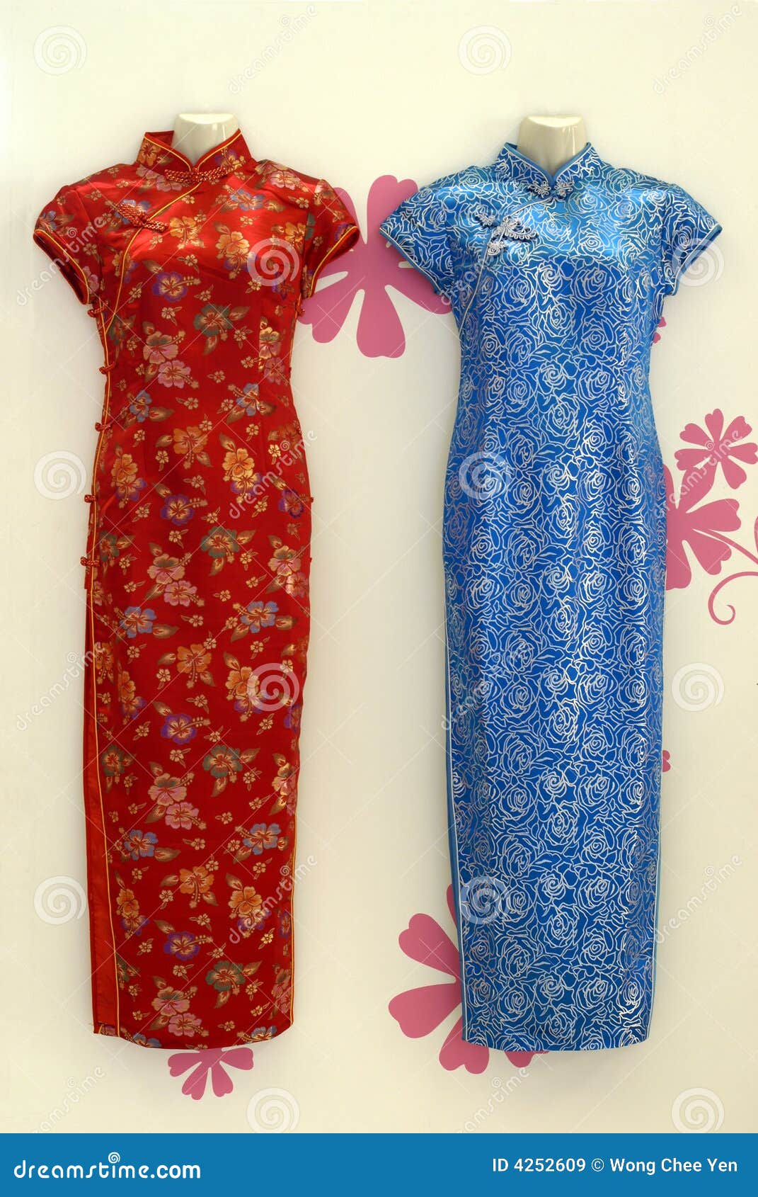 Chinese Cheongsam Gowns Stock Image | CartoonDealer.com #4252609
