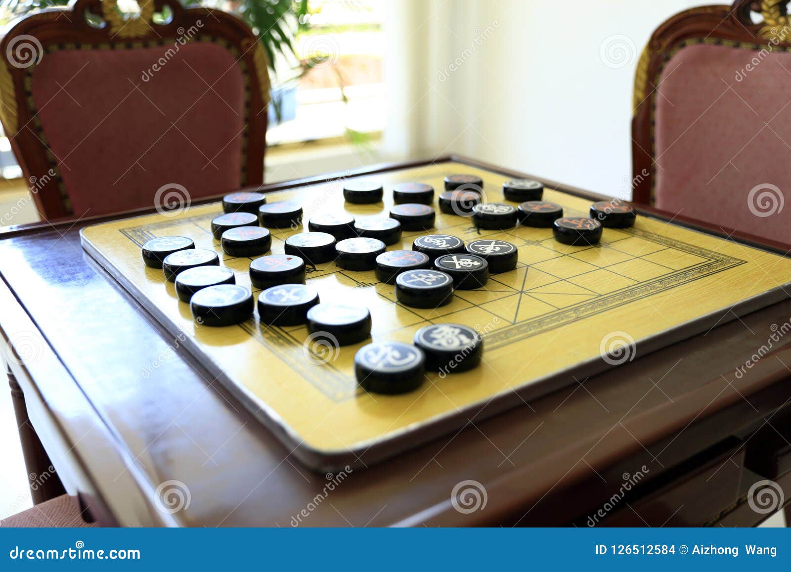 Chinese chess stock photo. Image of entertainment, chess - 126512584