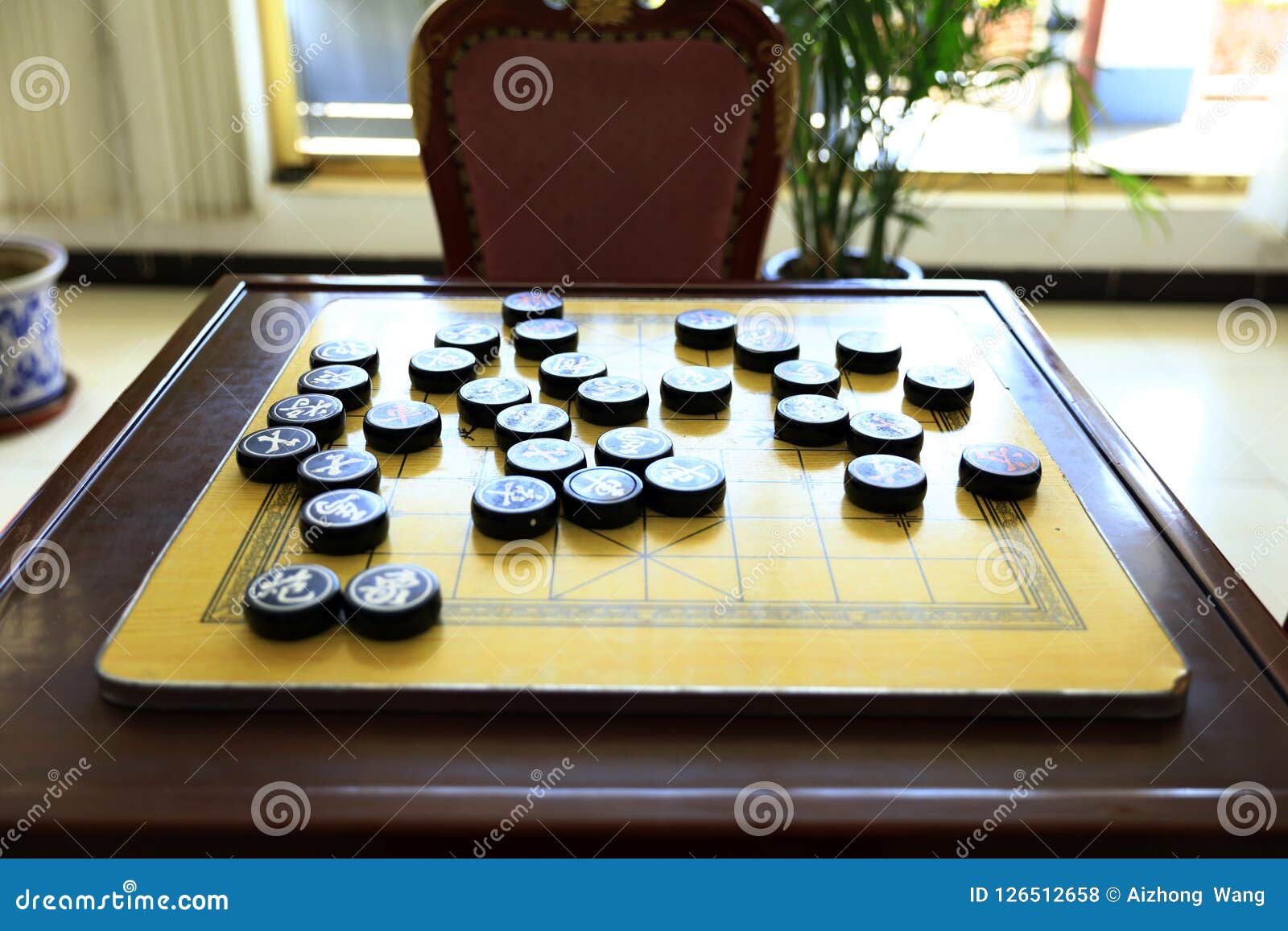Chinese chess stock photo. Image of chinese, chessboard - 126512658