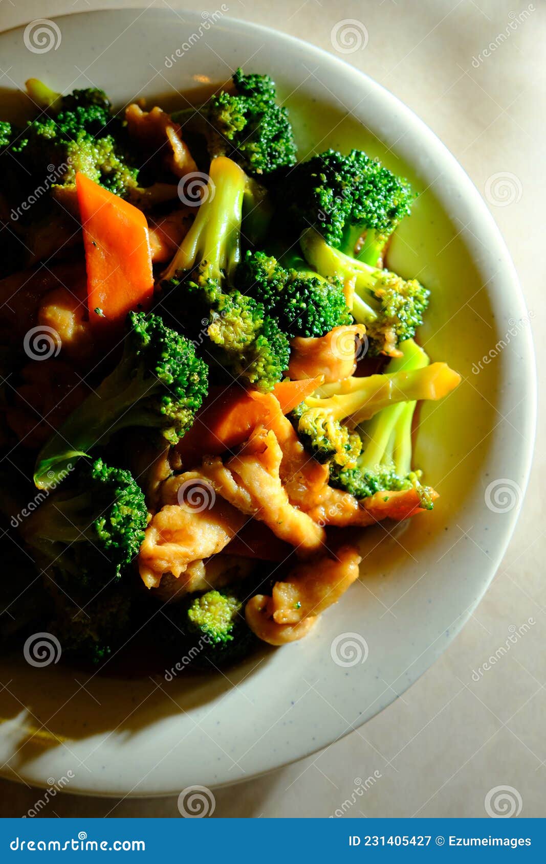 Chinese Chicken and Broccoli Stock Image - Image of dark, chinatown ...