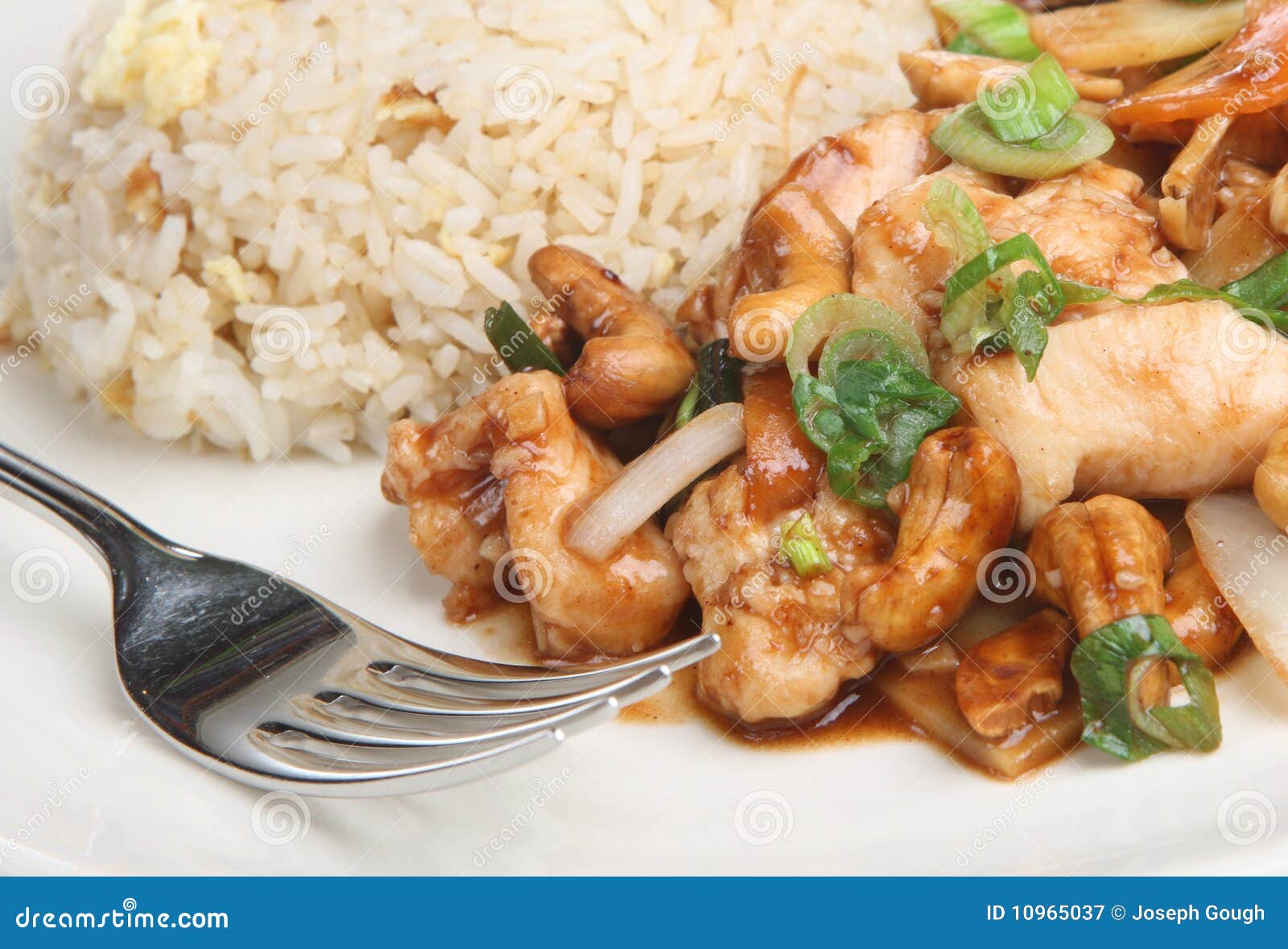 Chinese Chicken Takeaway Meal Stock Image - Image of sauce, cashew ...