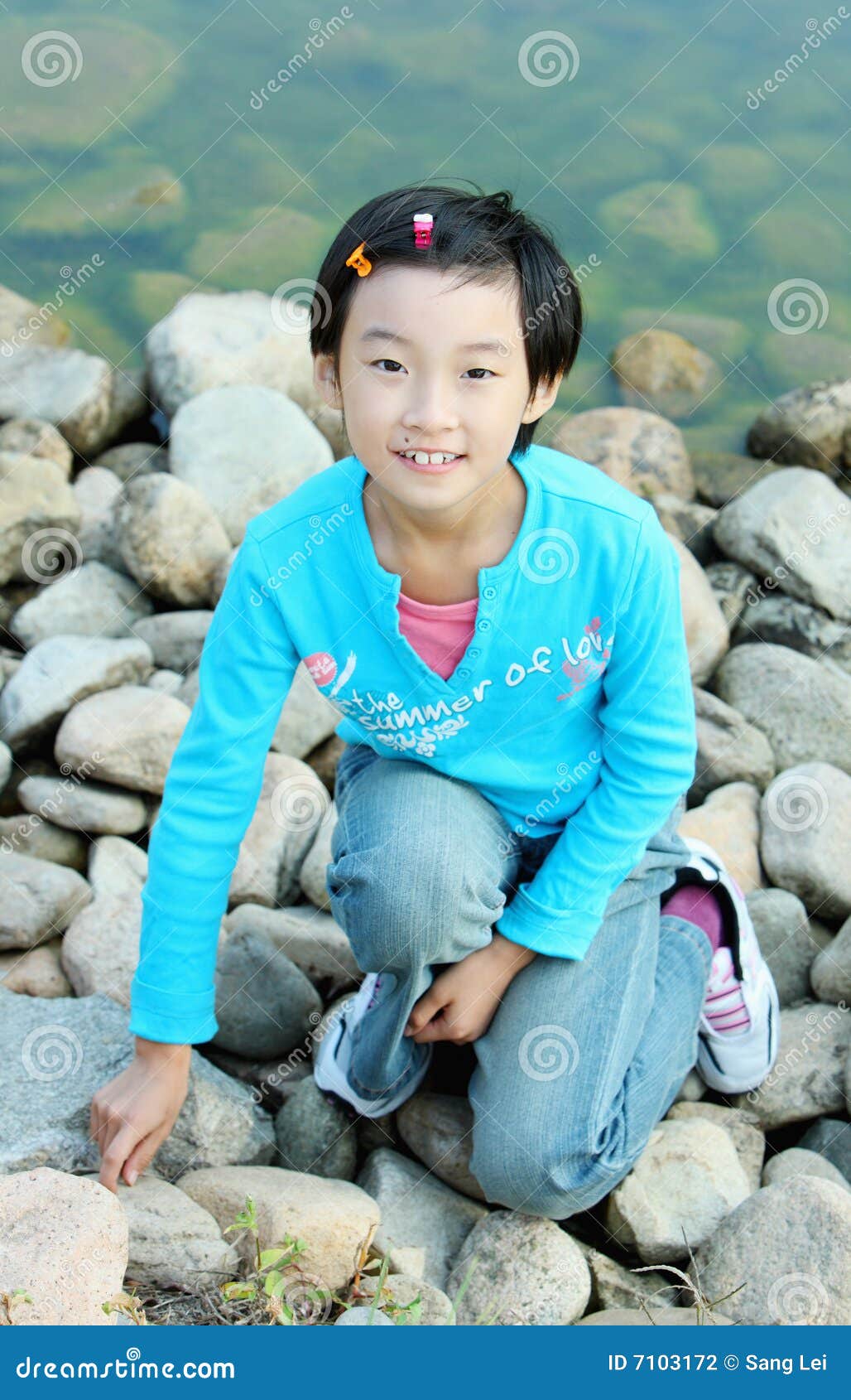 Chinese child stock photo. Image of outdoor, lovely, park - 7103172