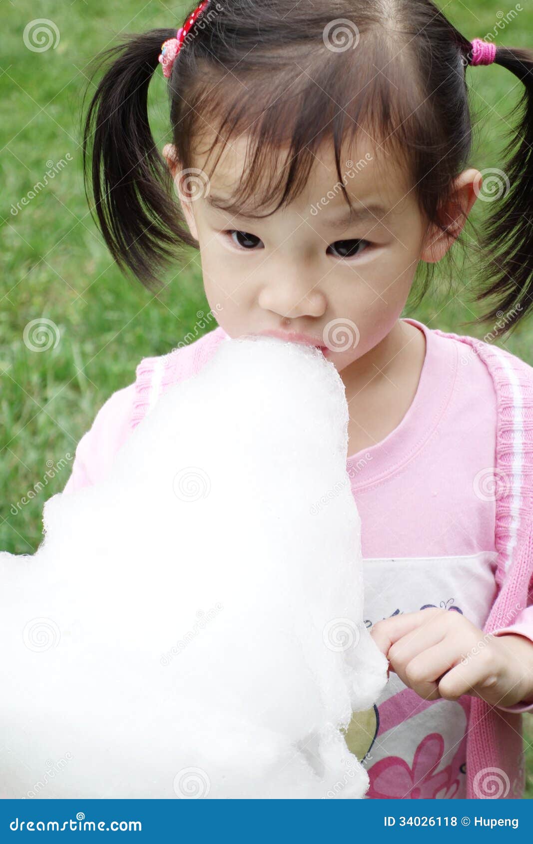 Chinese Child Eating Cotton Candy Stock Photo - Image of china, kids ...