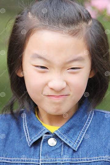 Chinese child face stock photo. Image of cute, asian, long - 9395744