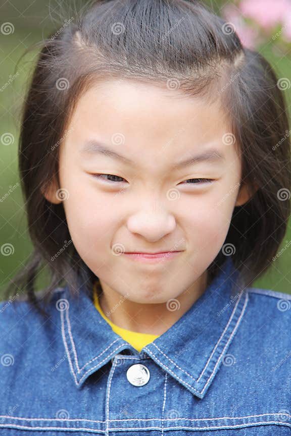 Chinese child face stock photo. Image of cute, asian, long - 9395744