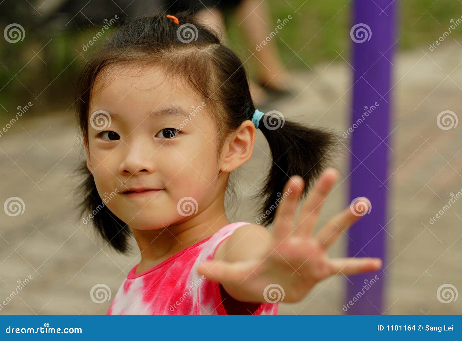 Chinese child hand stop stock photo. Image of youth, hairs - 1101164