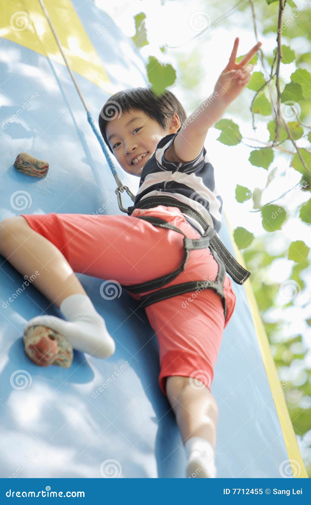 Chinese Child Play Game with Victory Hand Stock Image - Image of ...