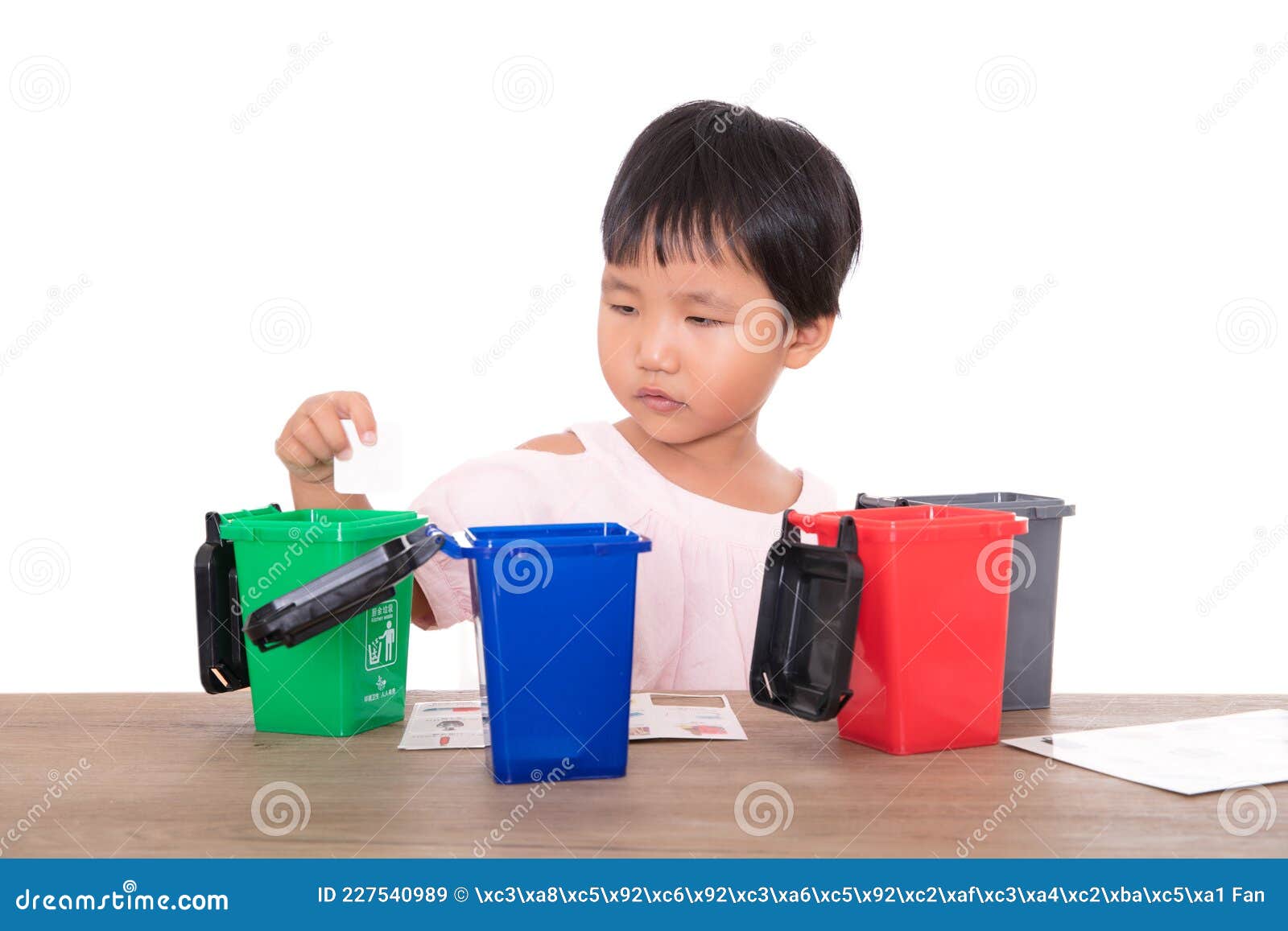 Chinese Children are Learning about Garbage Classification Stock Image ...