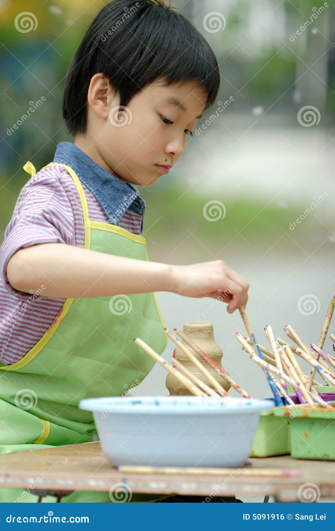 Chinese children painting stock photo. Image of lovely - 5091916