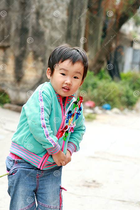 Chinese children playing. stock photo. Image of cute, eyes - 7113196