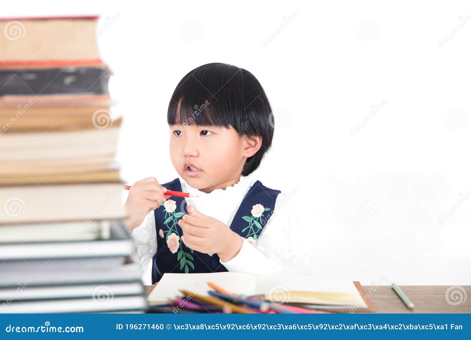 Chinese Children Studying Hard in Class Stock Photo - Image of exercise ...