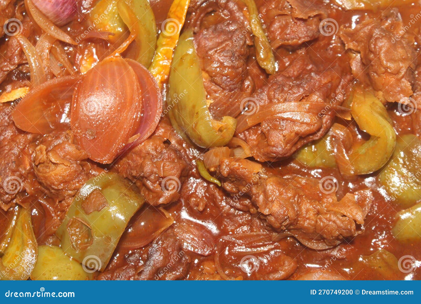 Chinese chilly chicken stock photo. Image of food, breakfast - 270749200