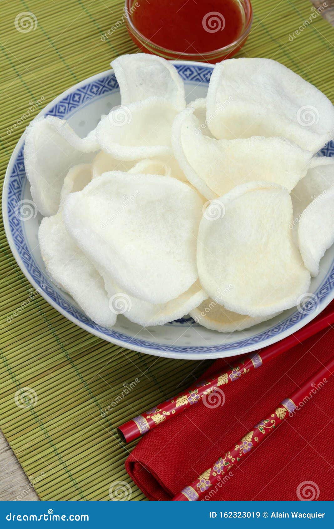 Chinese chips stock image. Image of fried, portion, crackers - 162323019
