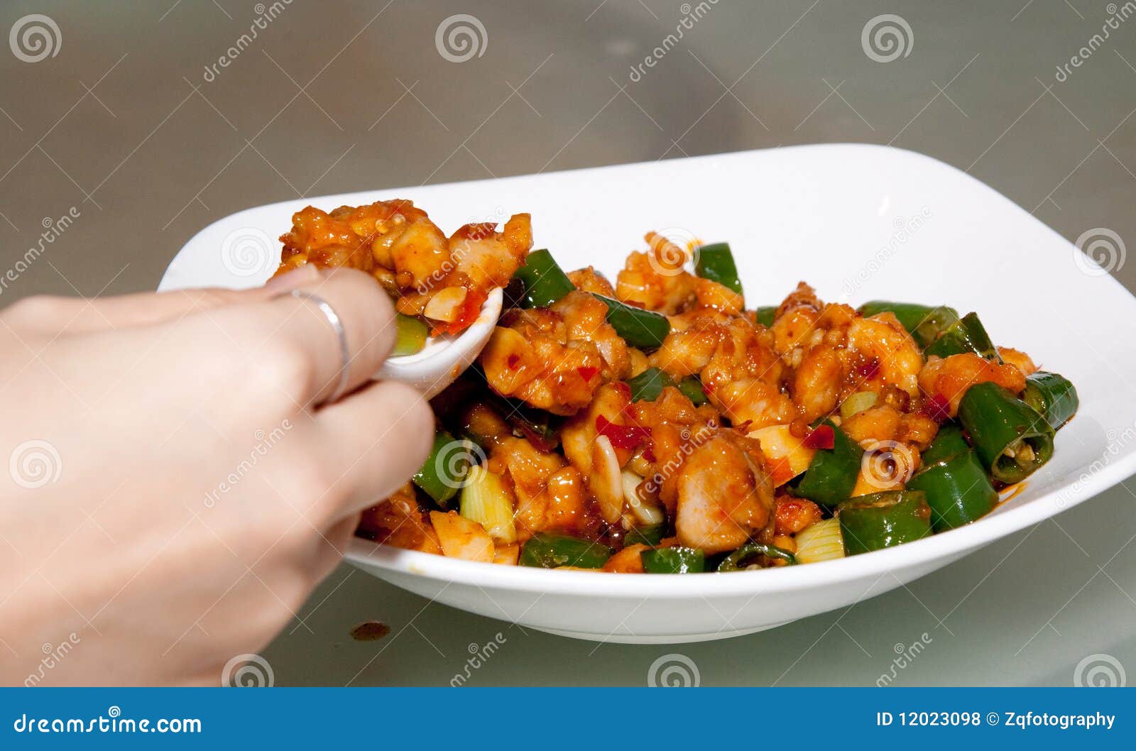 Chinese Chuan Food stock photo. Image of chicken, green - 12023098