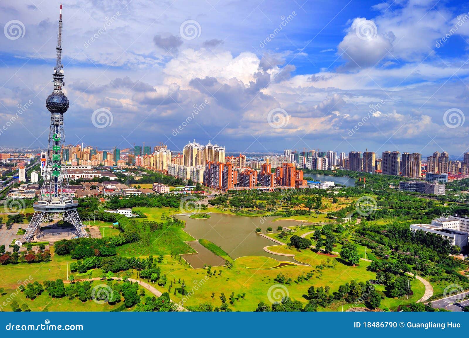 Chinese cities today editorial image. Image of buildings - 18486790