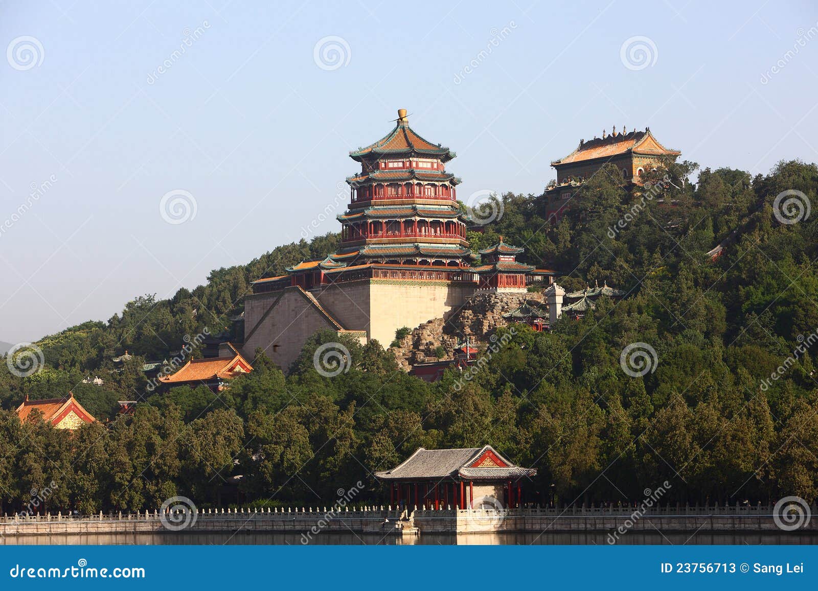 Chinese classic buildings stock image. Image of buildings - 23756713