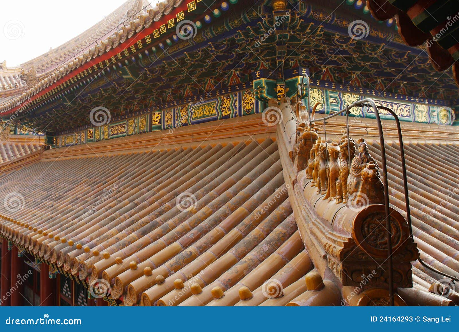 Chinese Classic Buildings Roof Stock Image - Image of pattern, classic ...